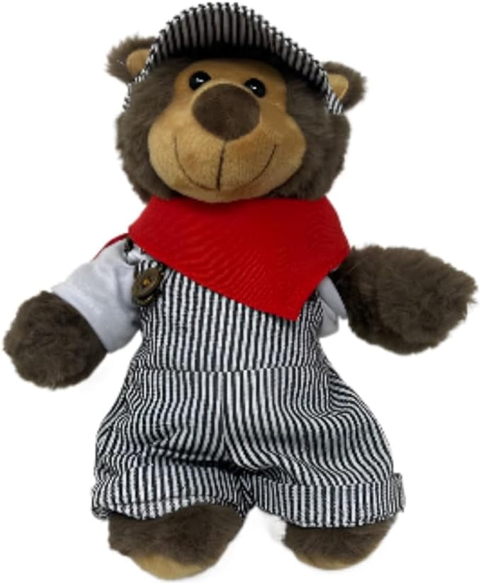 16-inch Train Conductor Romeo Teddy Bear Stuffed Animal Interactive ...