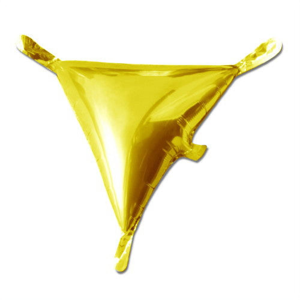16 inch Triangle Veneers Gold Foil Mylar Balloon - Party Supplies ...