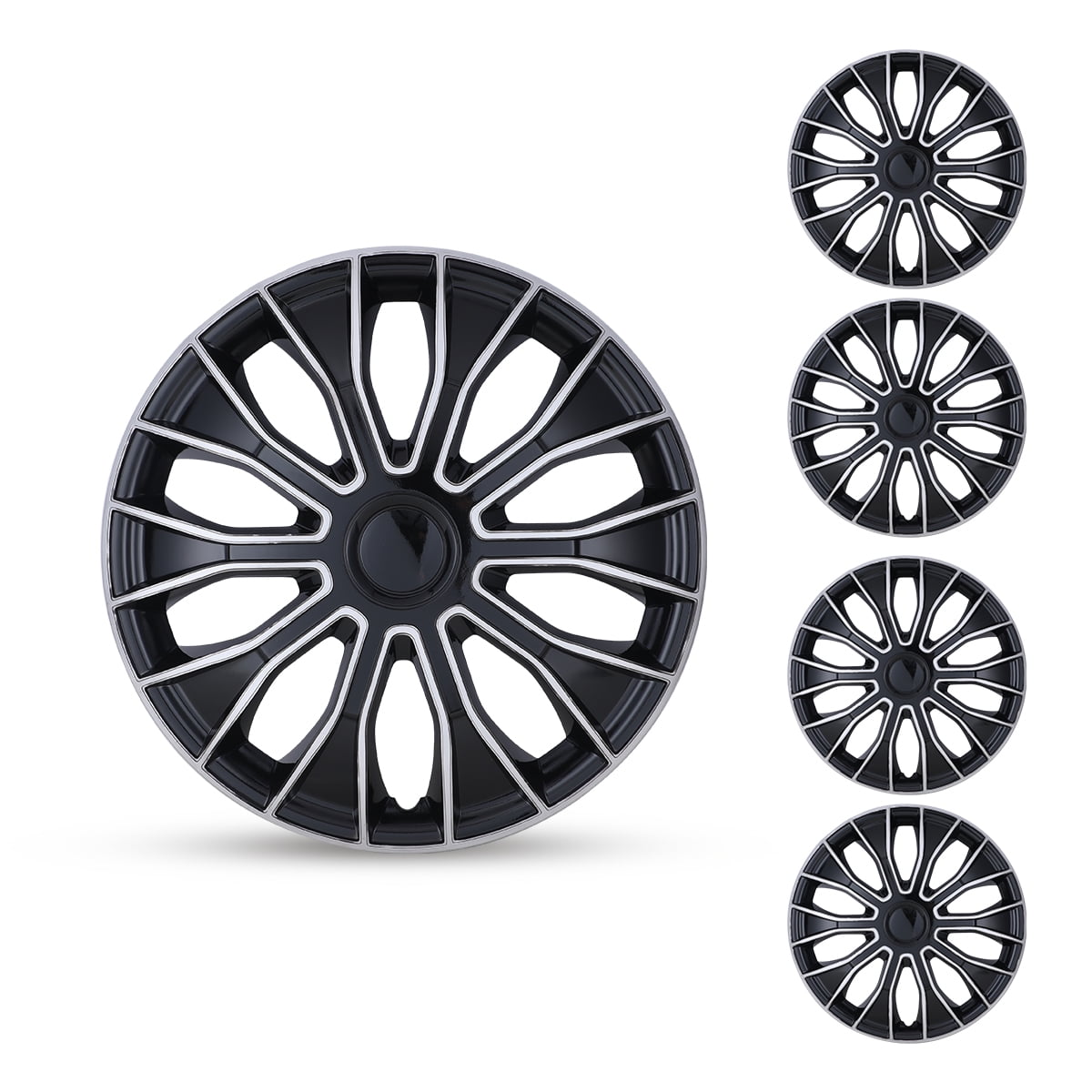 16 inch Universal Hubcaps Compatible with Steel Wheel Rims Cover,Snap ...