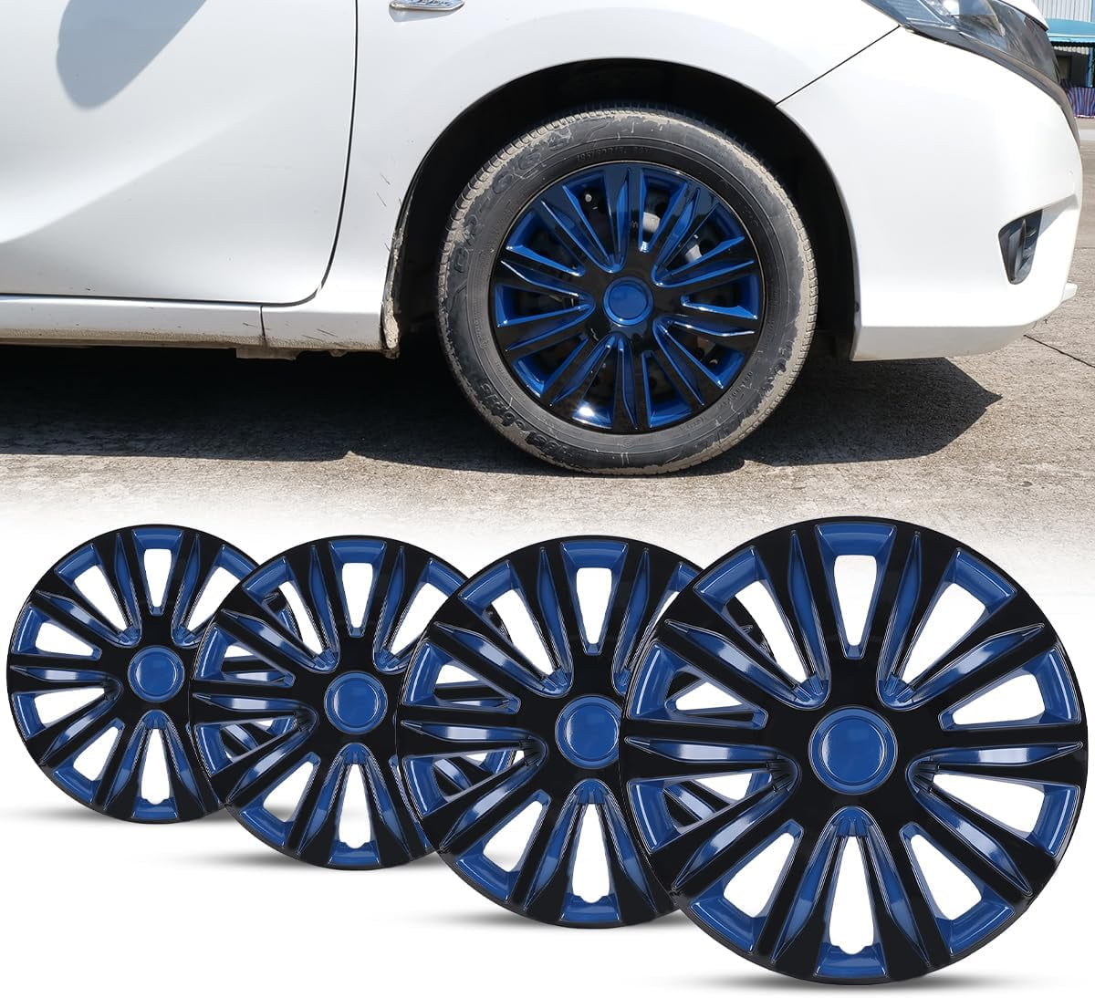 16 inch Universal Hubcaps,Set of 4 R16 ABS Wheel Rim Covers,Auto Tire ...