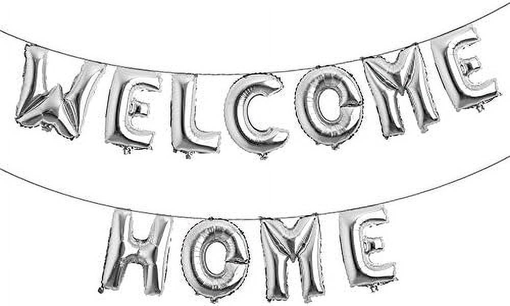 16 inch Welcome Home Balloon Banner Style Balloons Foil Letter Balloon ...