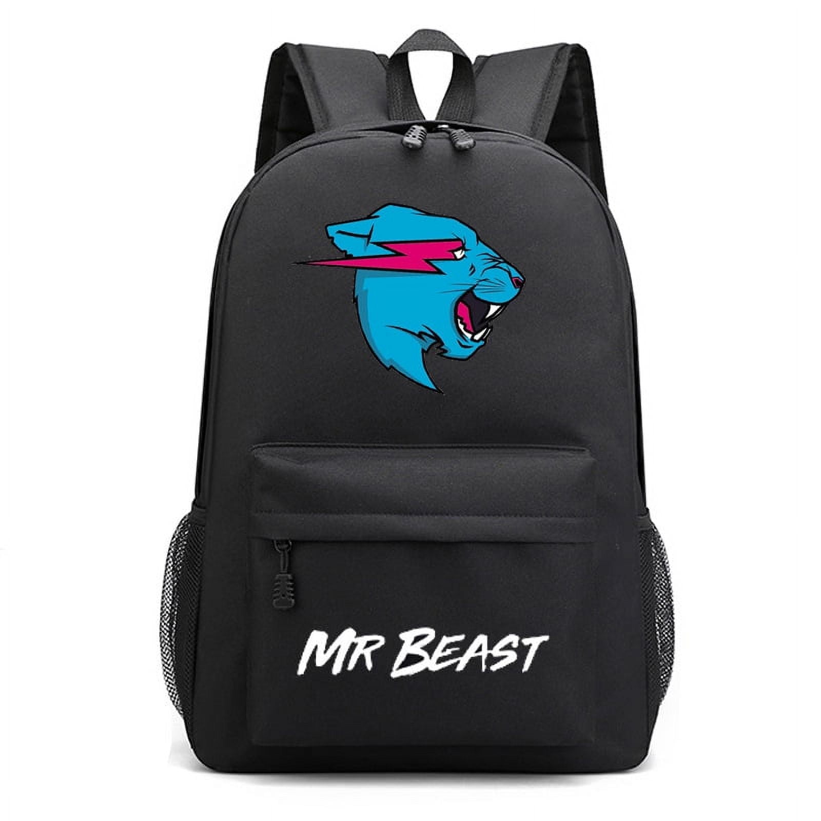 16 inch backpack Funny Mr Beast Lightning Cat Backpack Full Print ...