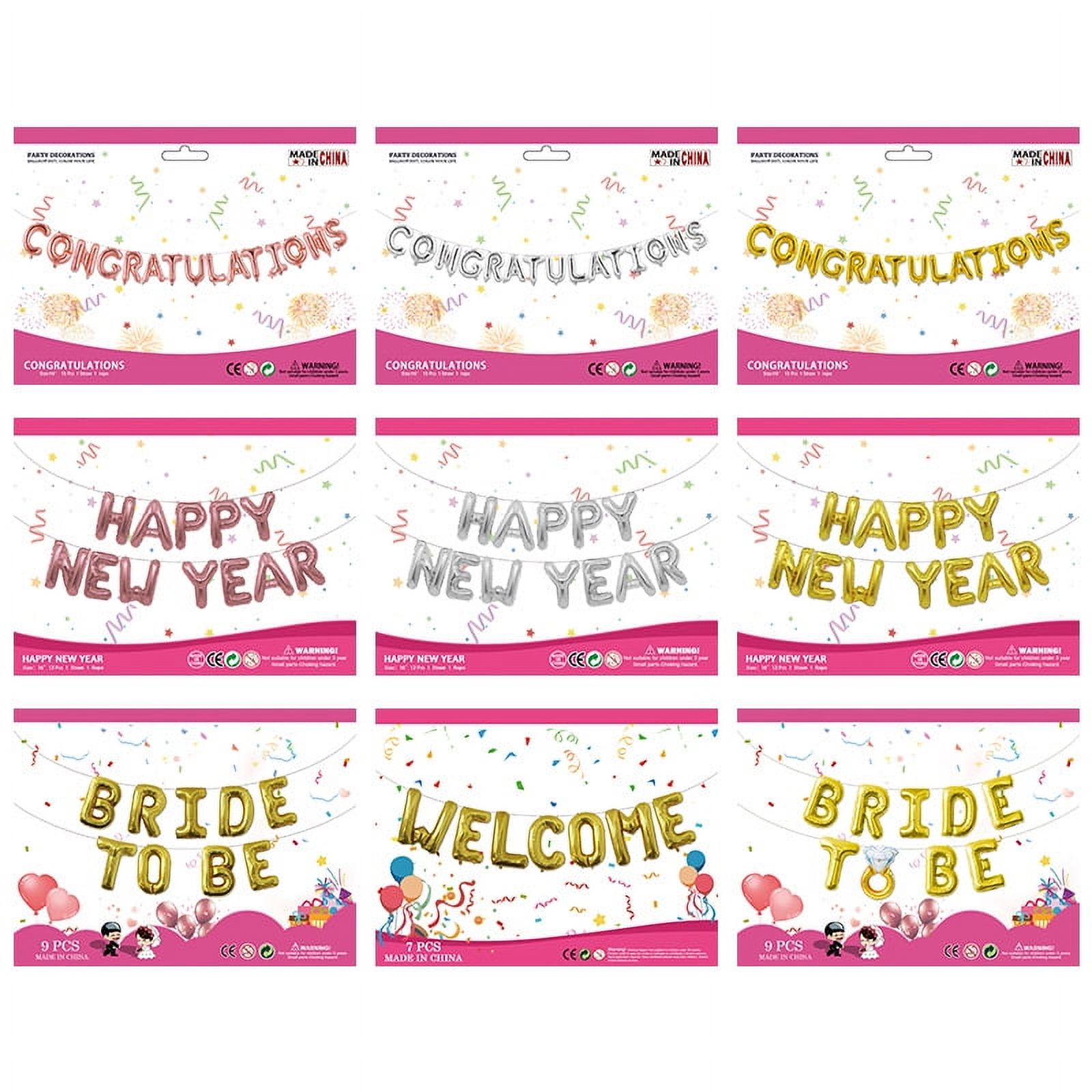 16-inch letter bride to be welcome congratulations suit balloon party ...