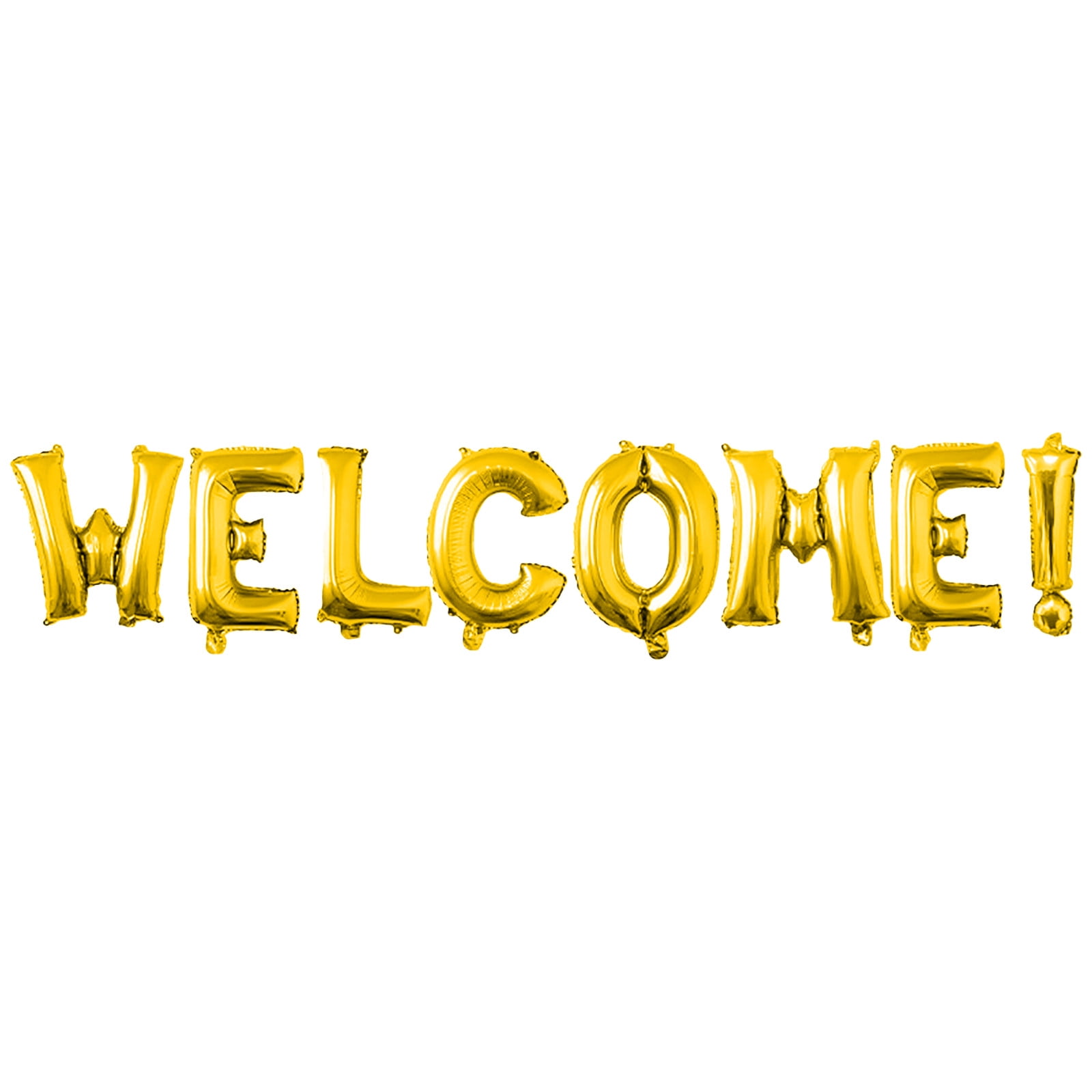16 inch multicolor Welcome Balloon Banner Balloons Foil Letter Balloon ...