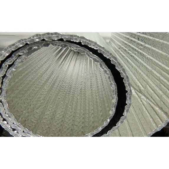 16-inch x 20 ft. R8 PREMIUM Reflective Foil Insulation Spiral Duct Pipe ...