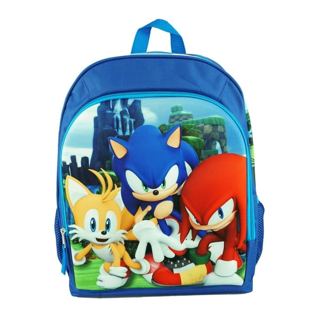 16 inches Sonic the Hedgehog Cargo Blue Large Backpack - Walmart.com