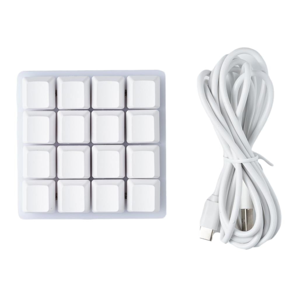 16-key Black Keypad Mechanical Keyboard Custom Shortcut Keys T ...