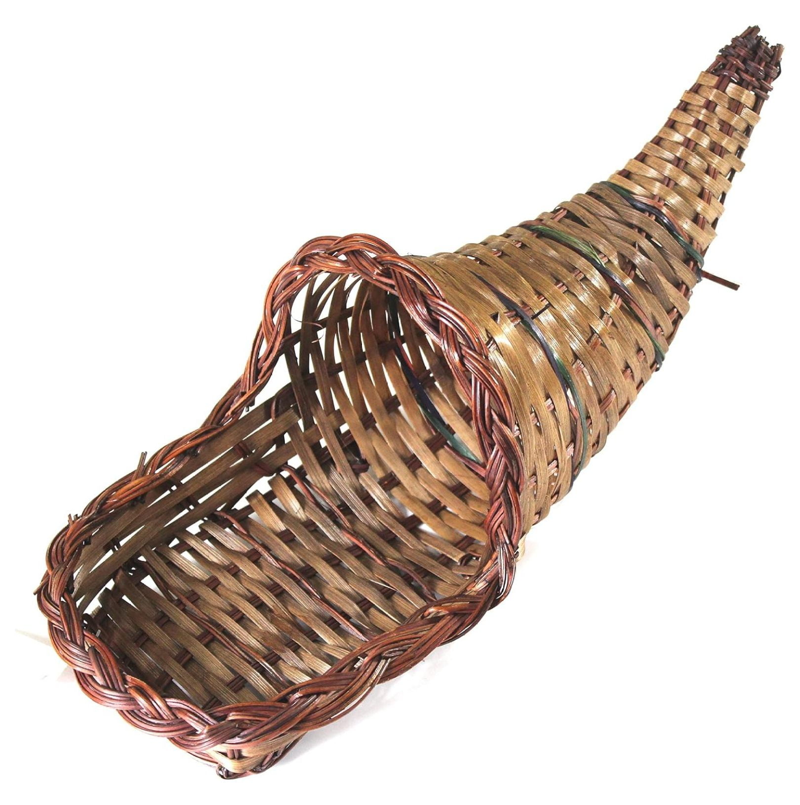 16'' long wicker cornucopia basket - Walmart.com