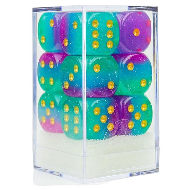 16 mm D6 Cube Set - Northern Lights - 12 Count - Walmart.com