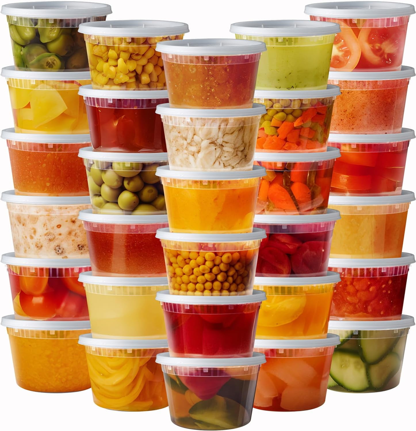 [16 oz. - 48 Count Storage Deli Containers with , Disposable Containers ...