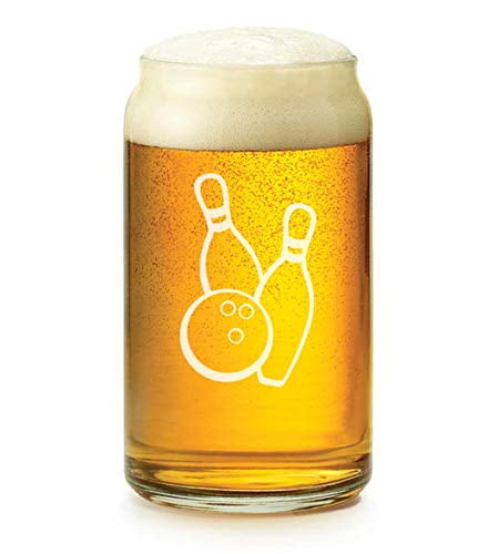 16 oz Beer Can Glass Bowling Ball And Pins - Walmart.com