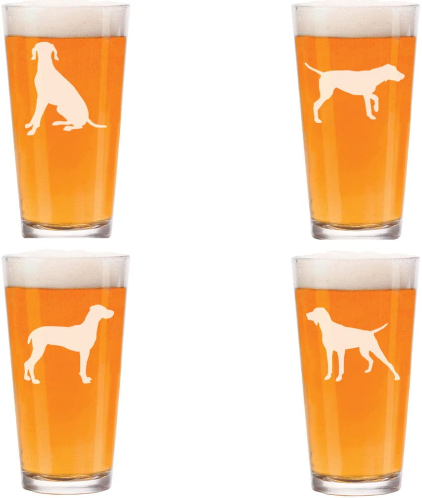 16 oz Beer Pint Glass German Shorthaired Pointer Collection Gift Set Of ...