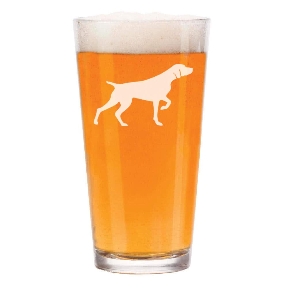 16 oz Beer Pint Glass German Shorthaired Pointer - Walmart.com