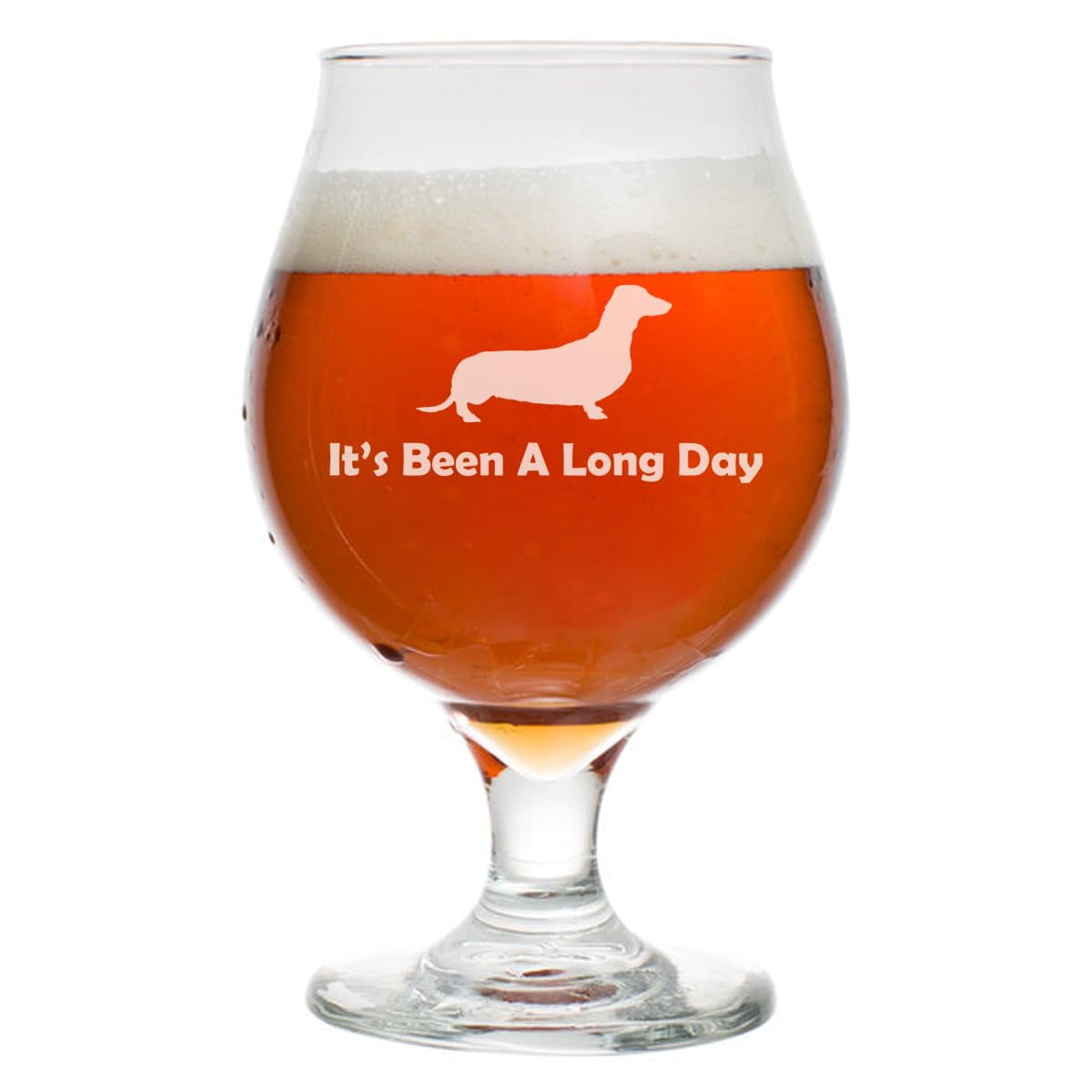 16 oz Belgian Beer Tulip Glass Stemmed Beer Glass It's Been A Long Day ...