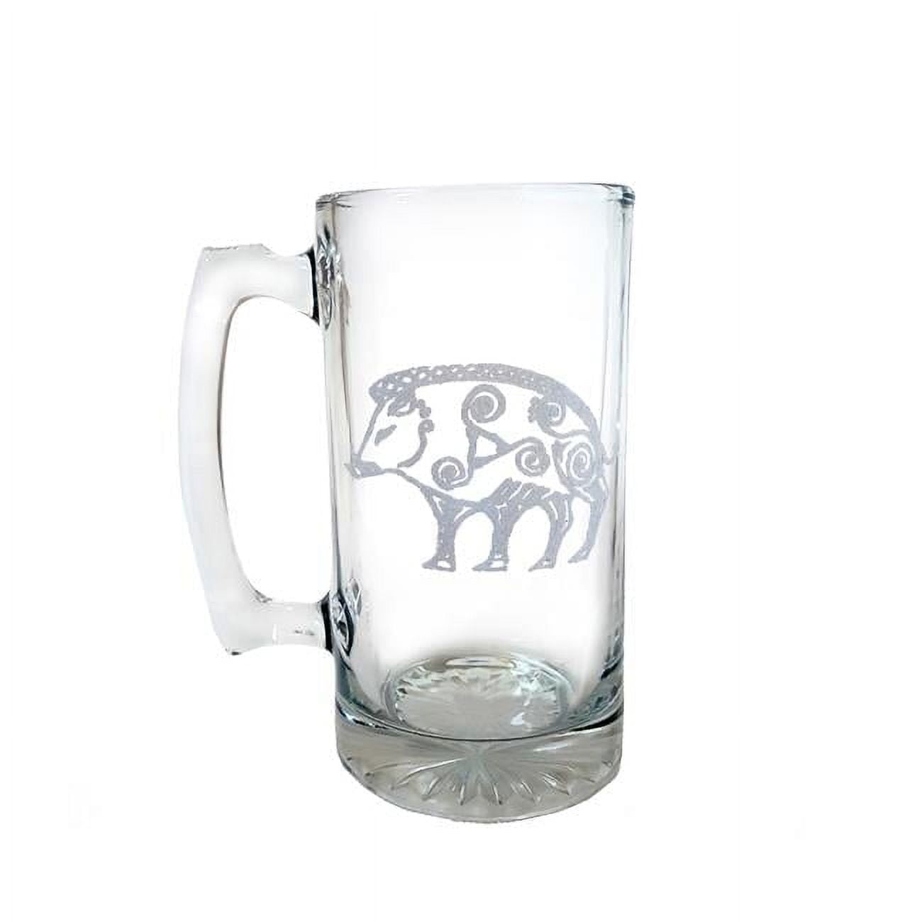 16 oz Celtic Boar Engraved Stein Glass - Walmart.com