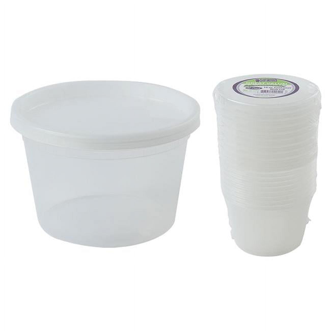 16 oz. Deli Container with Lids 10-Packs - Nicole Home Collection Case ...