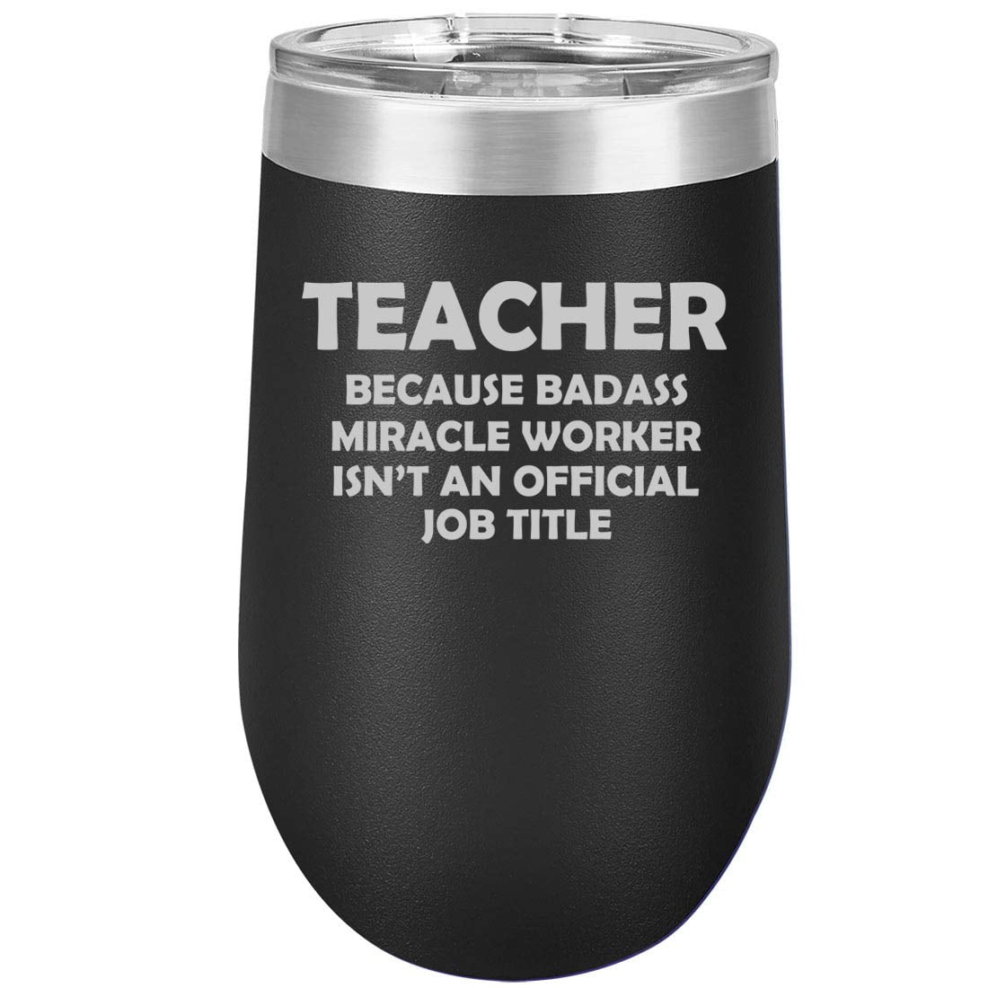 16 oz Double Wall Vacuum Insulated Stainless Steel Stemless Wine Tumbler Glass Coffee Travel Mug ...