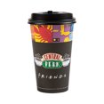 16 oz. FRIENDS Central Perk Disposable Paper Coffee Cups with Lids - 12 ...