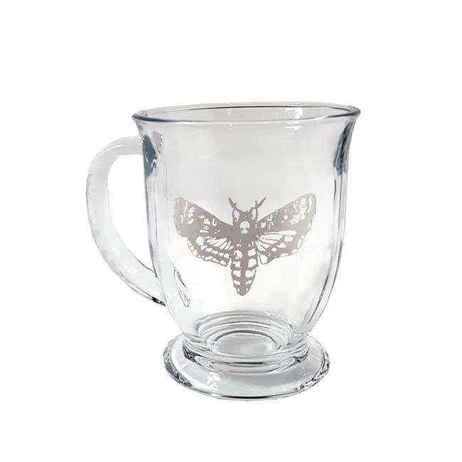 16 oz Hawk Moth Engraved Glass Coffee Mug - Walmart.com