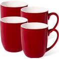 16 oz Large Coffee Mugs Set of 4 Ceramic Coffee Mug White Coffee Cups ...