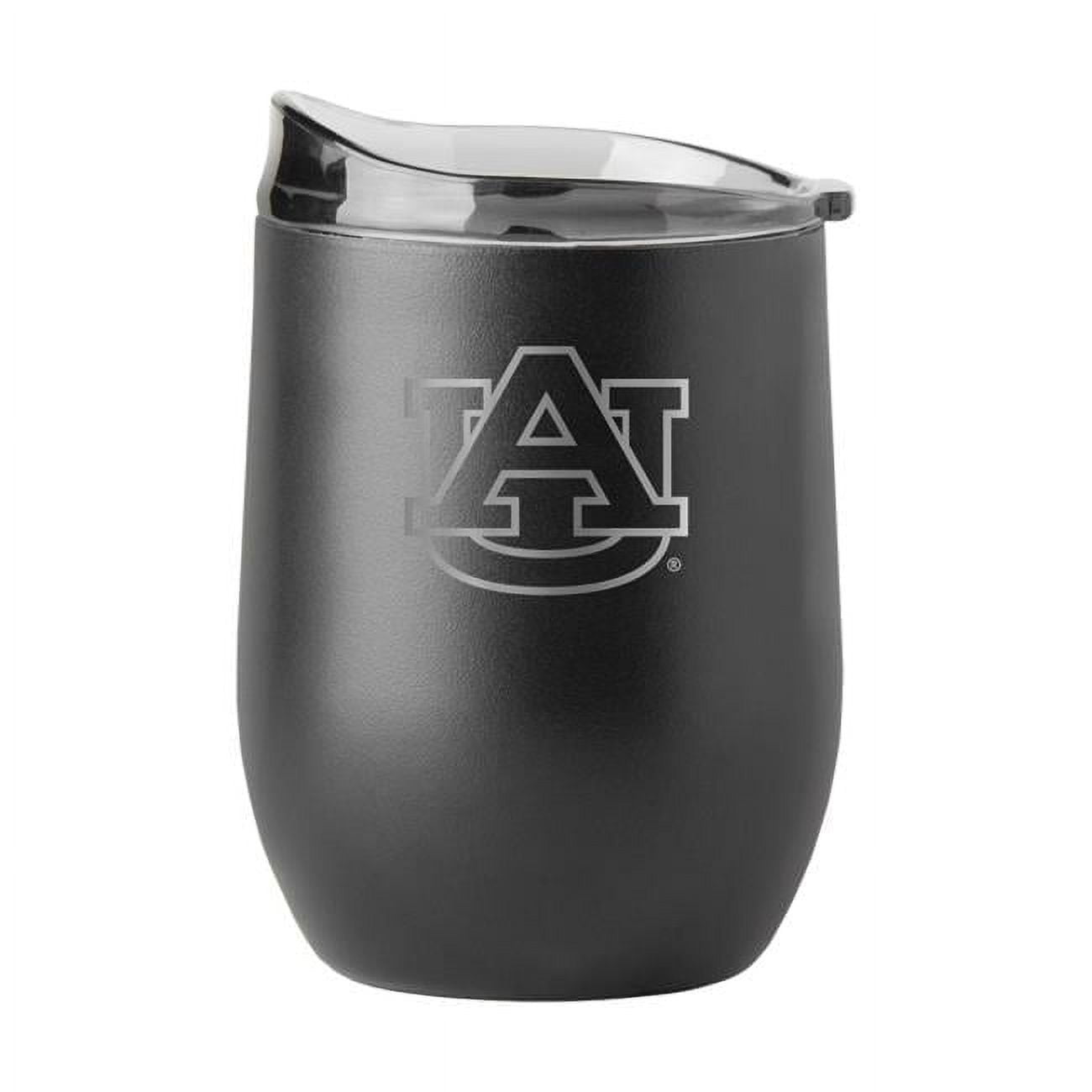 16 oz NCAA Auburn Gun Metal Black Powder Curved Beverage - Walmart.com