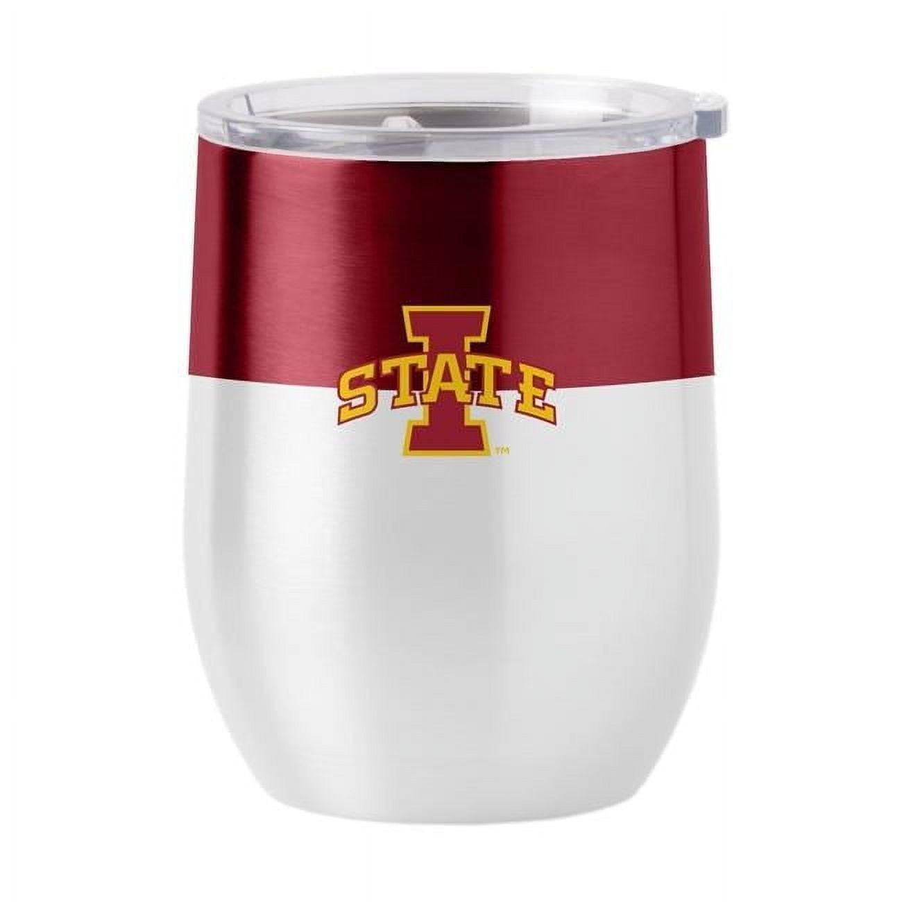 16 oz NCAA Iowas State Colorblock Stainless Curved Beverage - Walmart.com