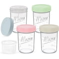 16 oz Overnight Oats Containers with Lids, 4-Pack Leak-Proof Wide Mouth ...