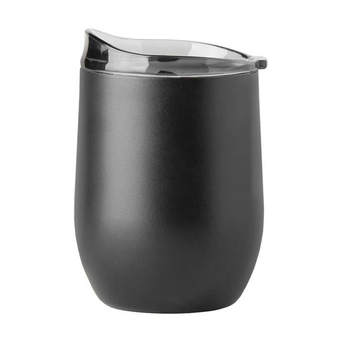 16 oz Plain Black Powder Coat Curved Beverage Can - Walmart.com