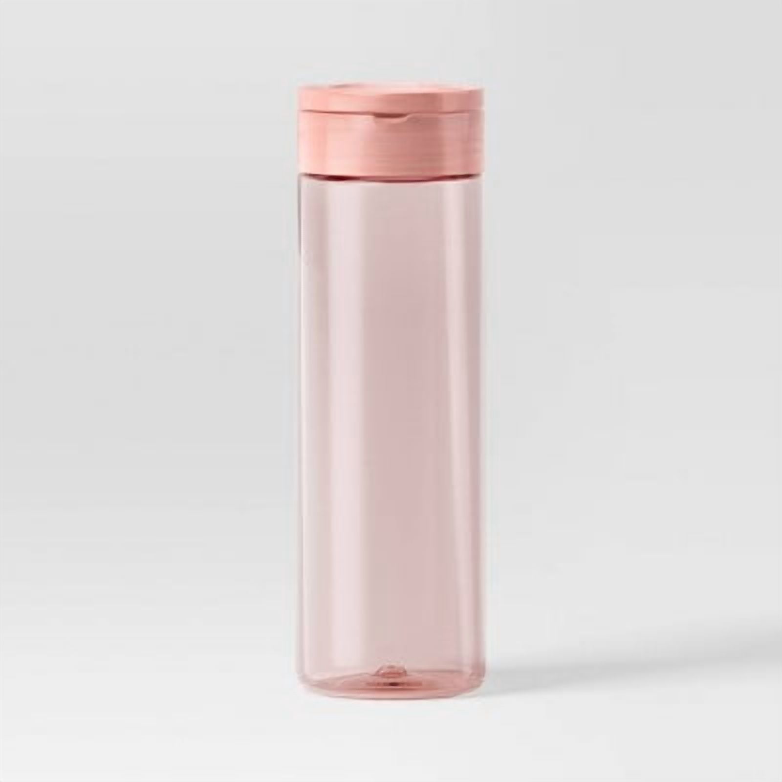 16 oz Solid Color Transparent Water Bottle with Handle Lid, Suitable ...