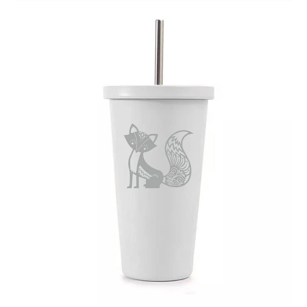 16 oz Stainless Steel Double Wall Insulated Tumbler Pool Beach Cup ...