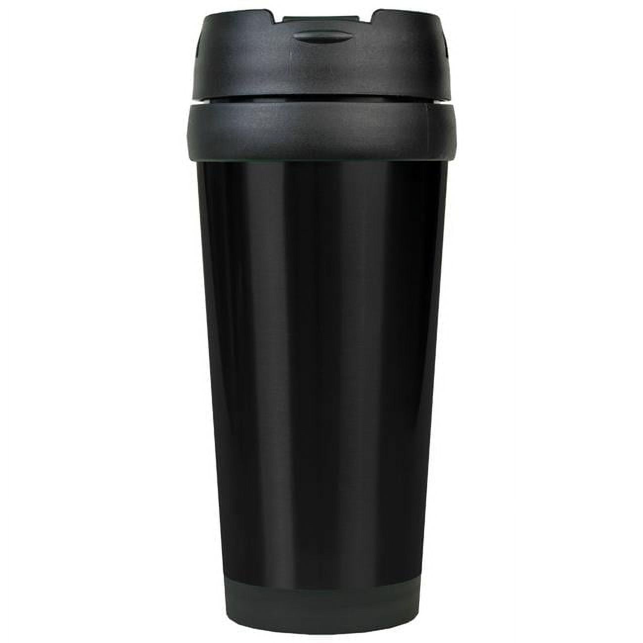 16 oz Stainless Steel Travel Mug without Handle, Black - Walmart.com