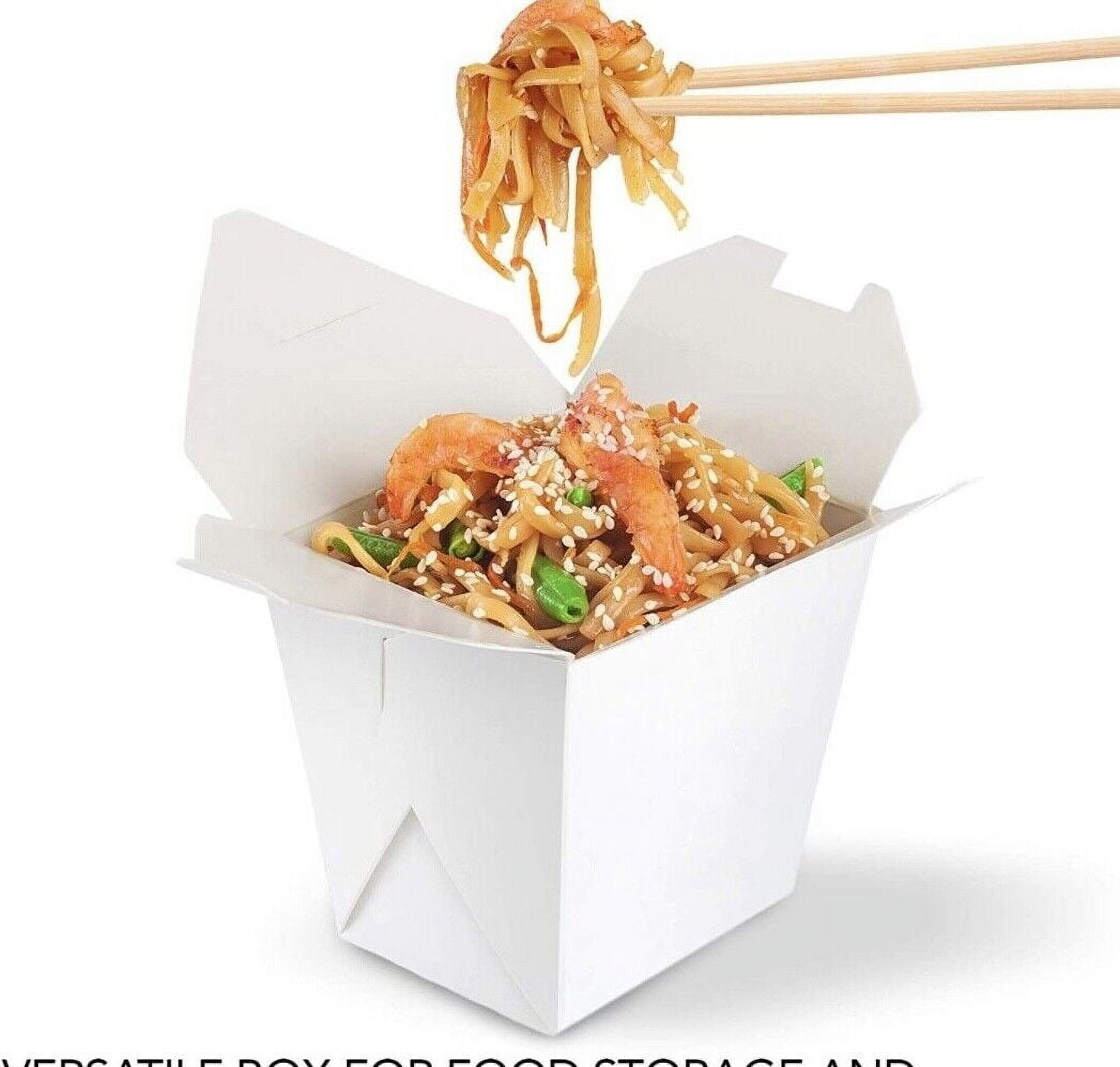 16 oz Takeout Boxes Food Containers White Paperboard food Box - Walmart.com