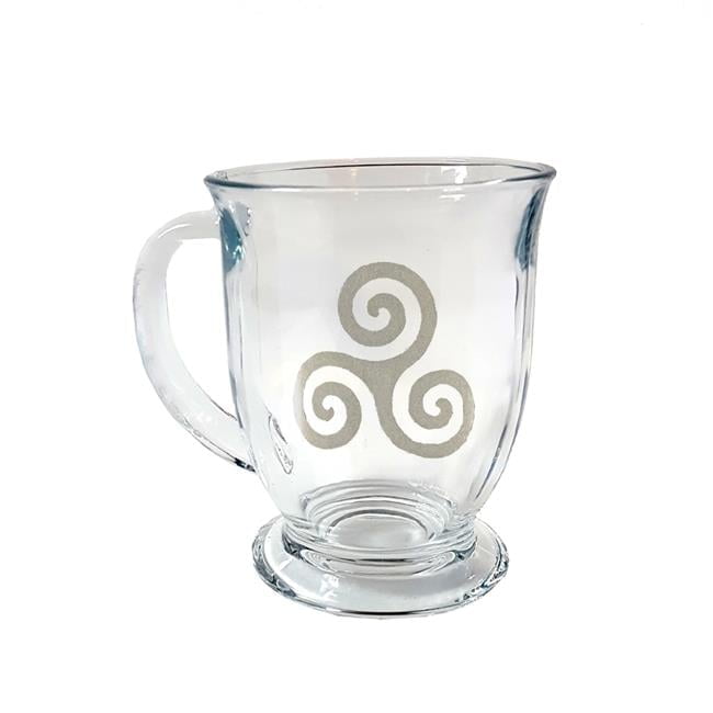 16 oz Triskelion Engraved Glass Coffee Mug - Walmart.com