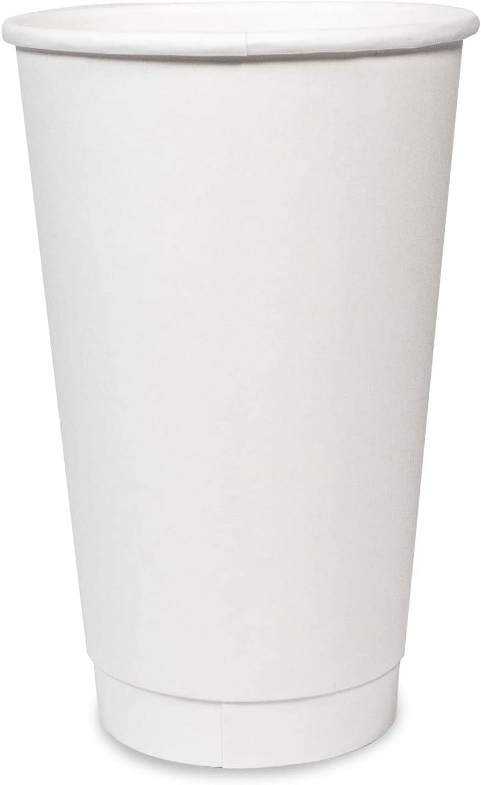 16 oz White Double Wall Insulated Disposable To Go Coffee Cups [500 ...