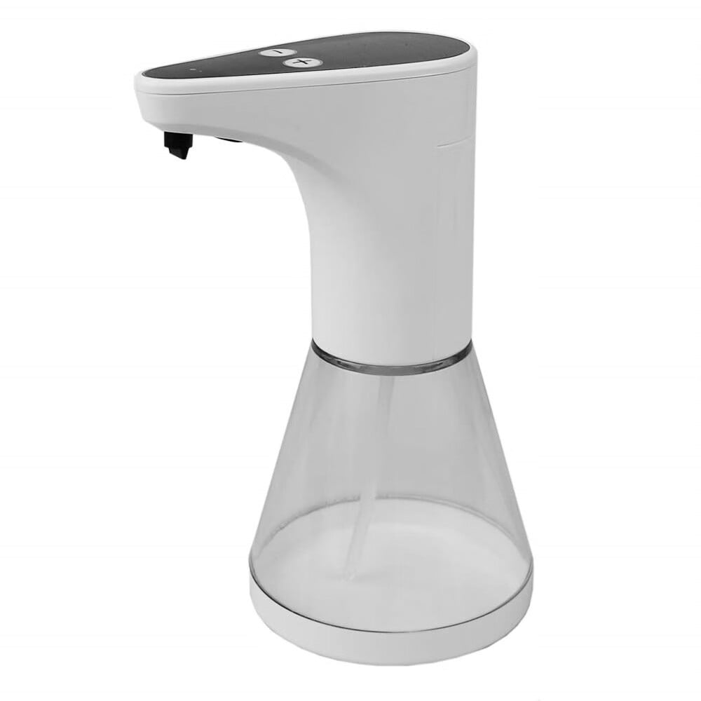 16 oz.White Touchless Automatic Compact Countertop Soap Dispenser Adjustable Dispensing Levels ...