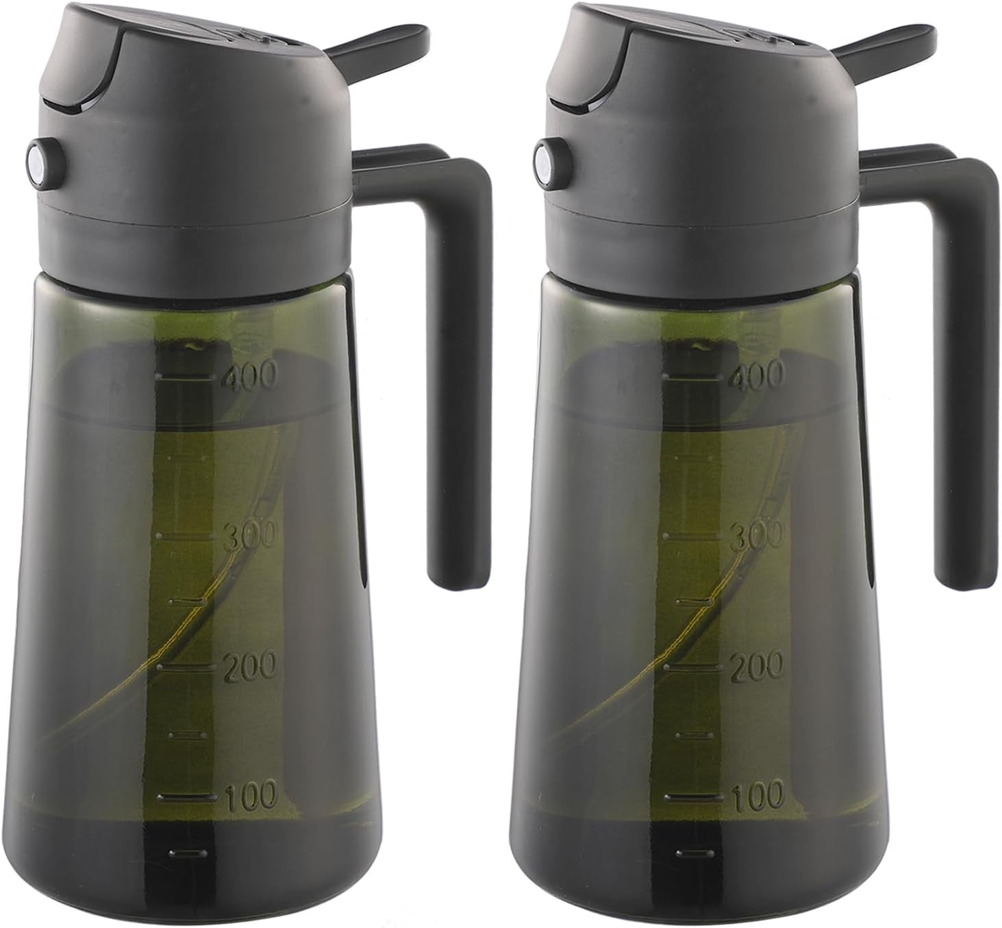 16 oz olive oil spray for cooking with stickers -2 in 1 spray and pour ...