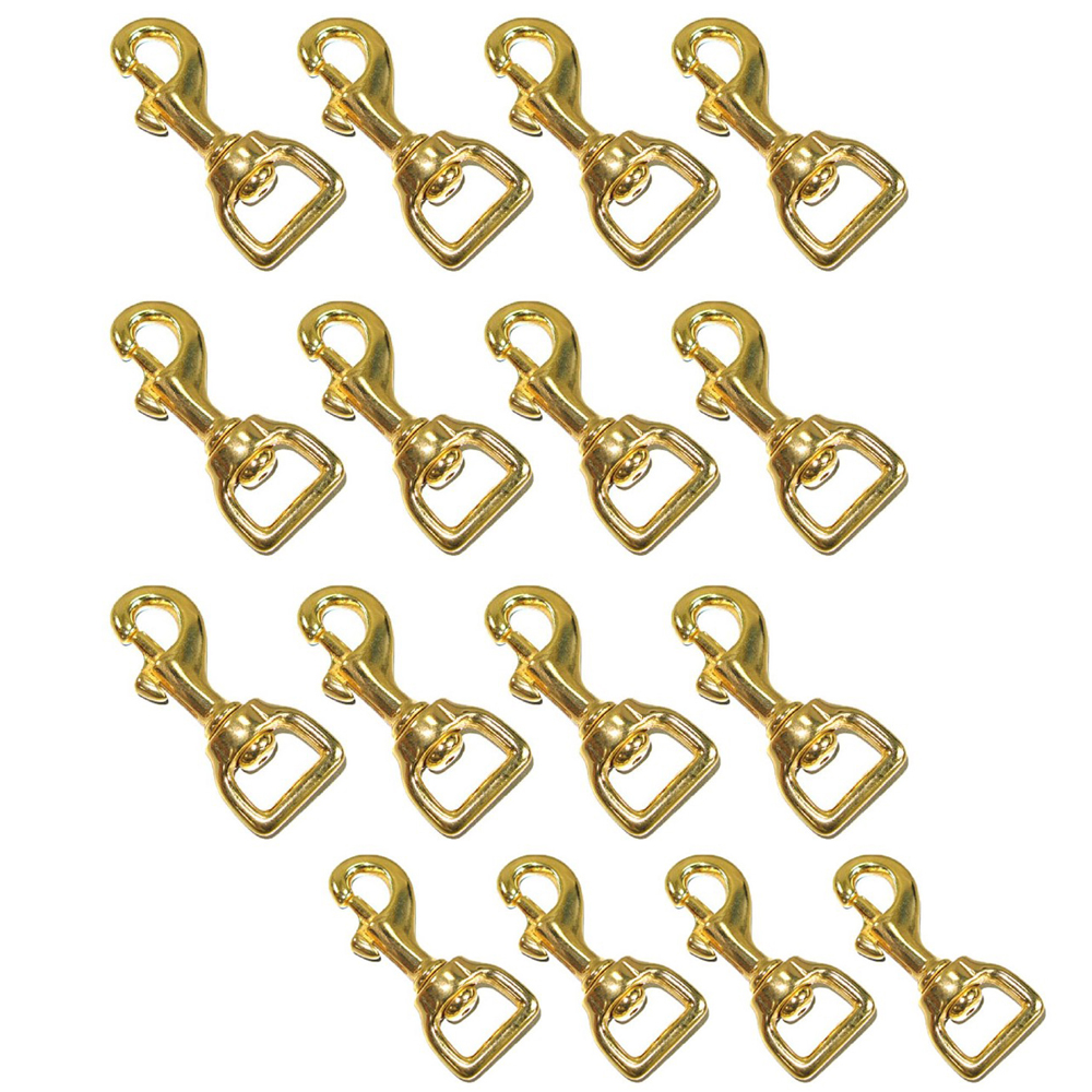 16 pack 1 In. X 3 In. Hilason Swivel Eye Bolt Snap Loop Hooks Solid ...