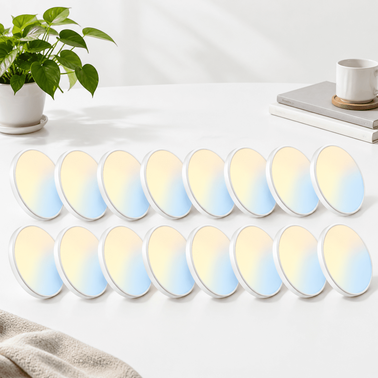 16-pack 7.5inch Led Ceiling Lights 5 Colors Selectable Flush Mount ...