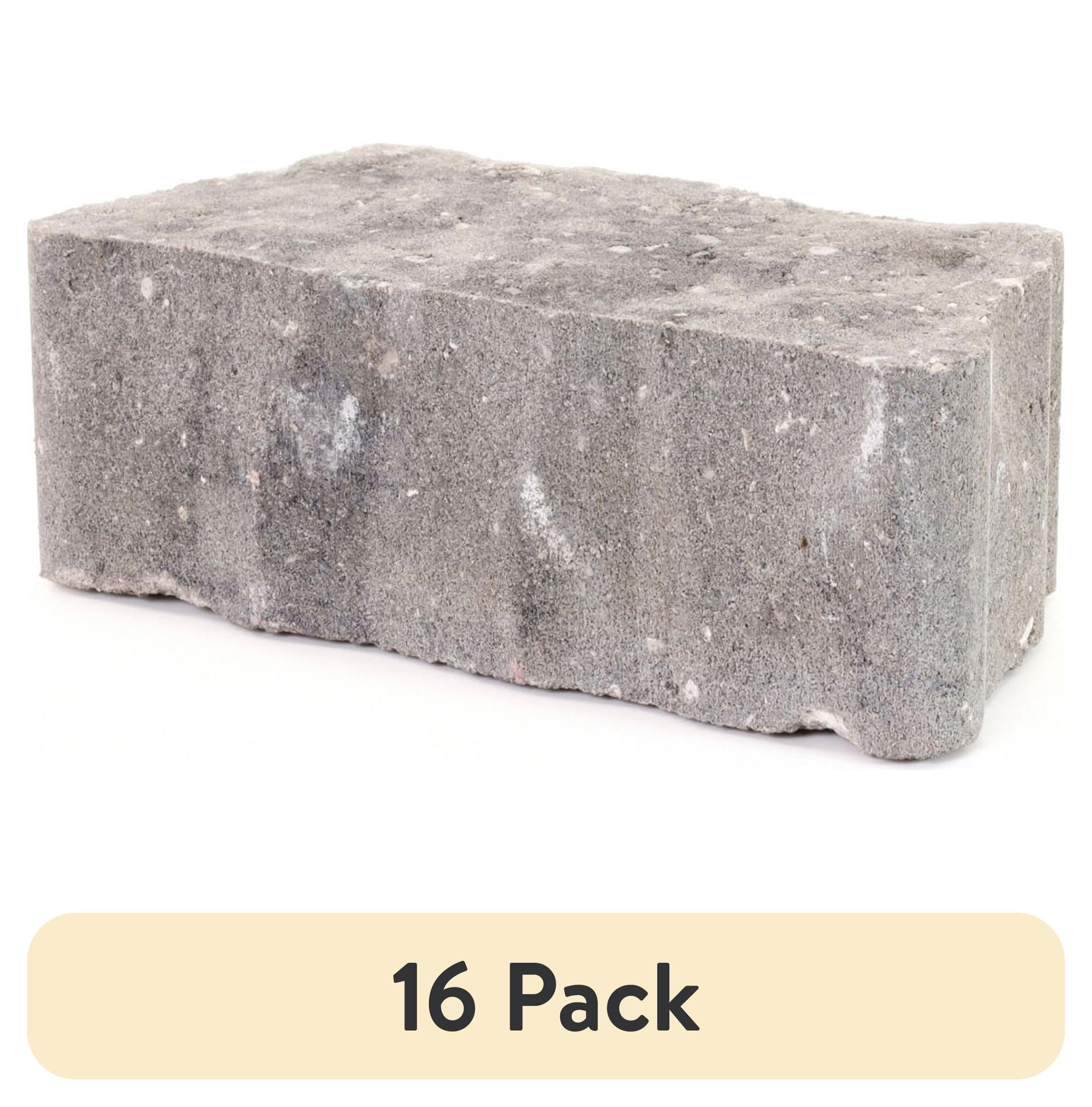 (16 pack) Pavestone 9" Edmond Chicago Blend (Charcoal/Grey) Concrete ...