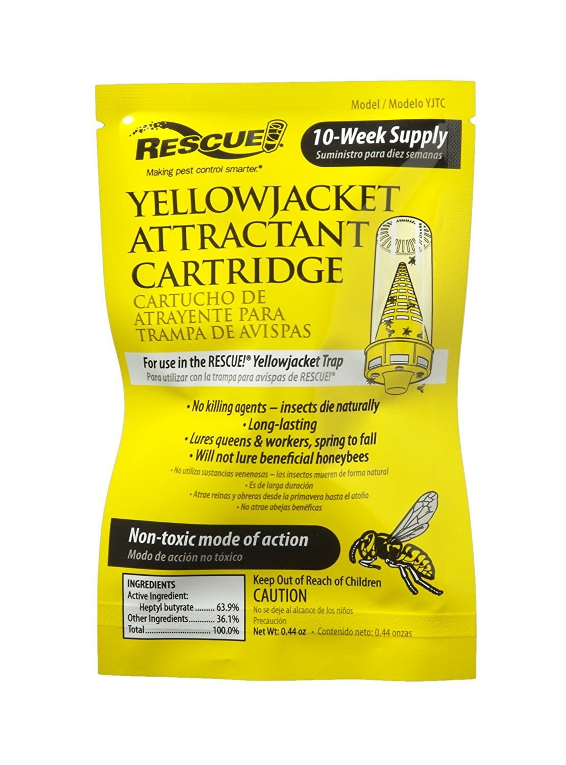 16-pack RESCUE!Yellow Jacket Attractant Refill Cartridge; It works ...
