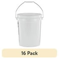 (16 pack) United Solutions 5 Gallon Round Utility Bucket, Comfort ...