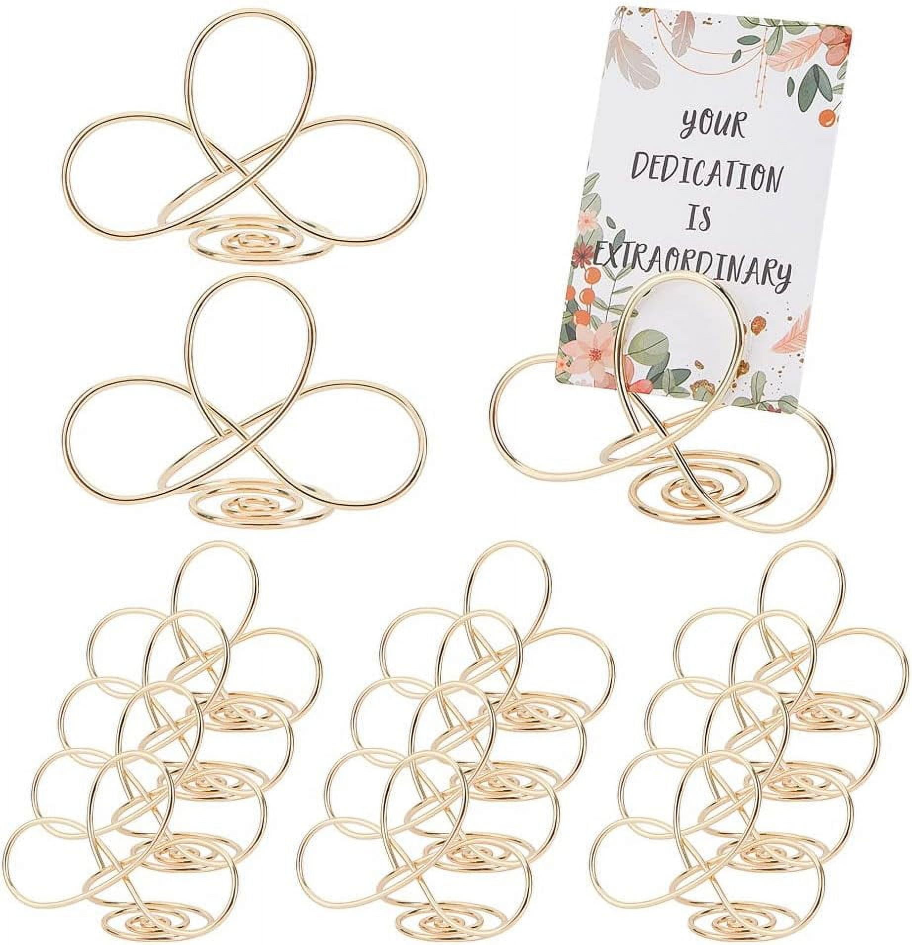 16 pc 12Pcs Spiral Place Card Holders Infinite Place Card Holder ...