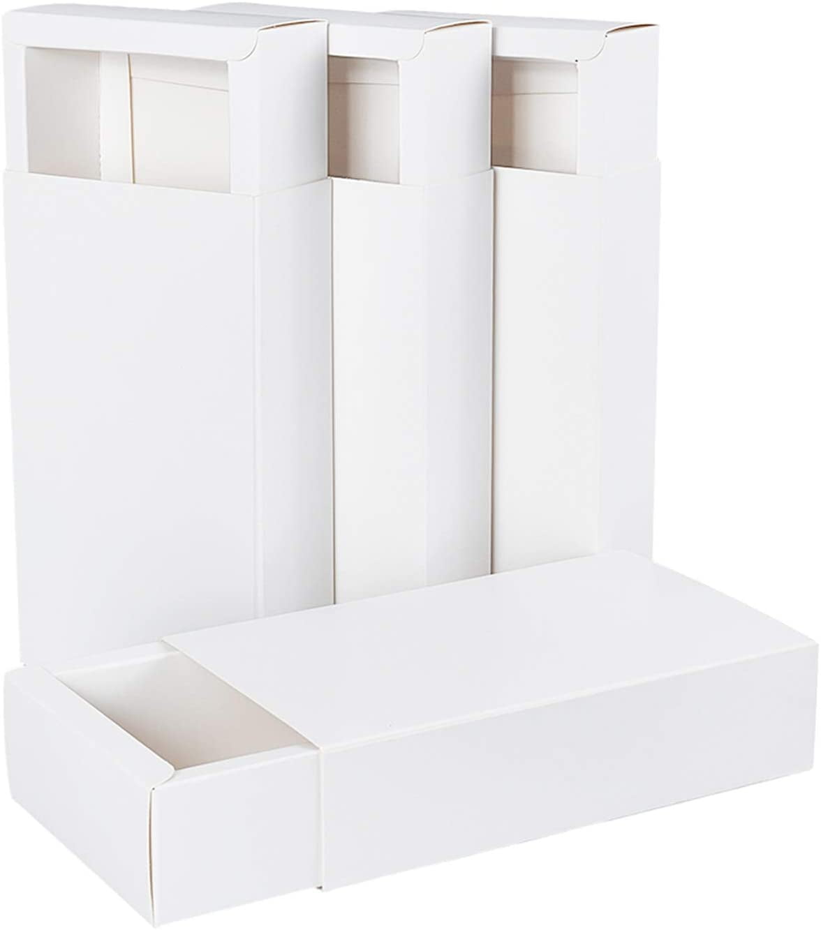 16 pc 16 Pack Kraft Paper Drawer Box 17.2x10.3x4.5cm White Soap Jewelry ...