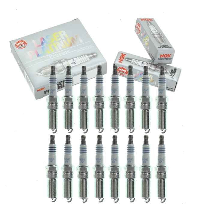 16 pc NGK Laser Platinum Spark Plugs compatible with Ford F-350 Super ...