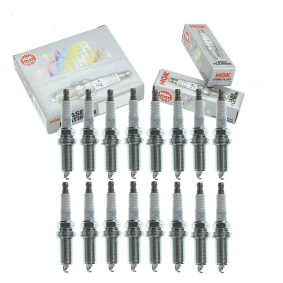 16 pc NGK Laser Platinum Spark Plugs compatible with Ram Ram Pickup 5 ...