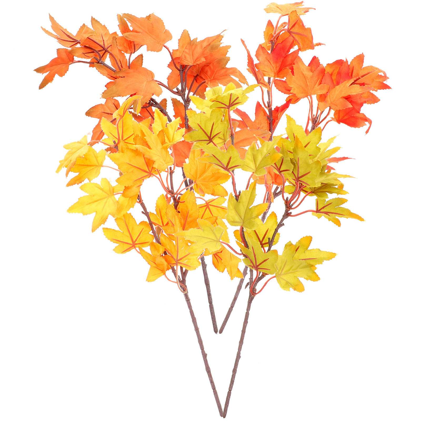 16 pcs Fake Maple Leaves Pick Realistic Fall Pick Autumn Fall Table ...