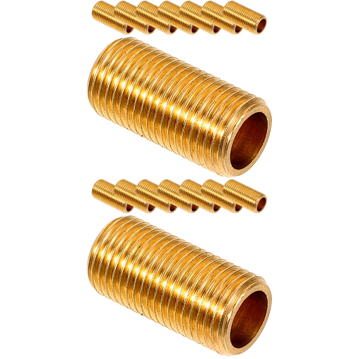 16 pcs Lamp Rod Screw Bolt Lighting Coupling M10 Thread Lamp Pipe ...