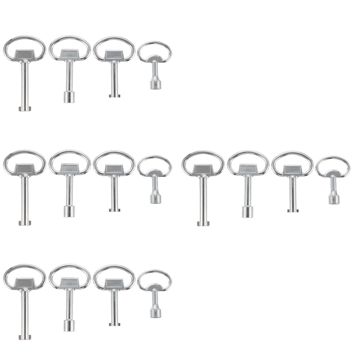 16 pcs One Word Utility Key Triangle Cabinet Spanner Key Socket Keys ...