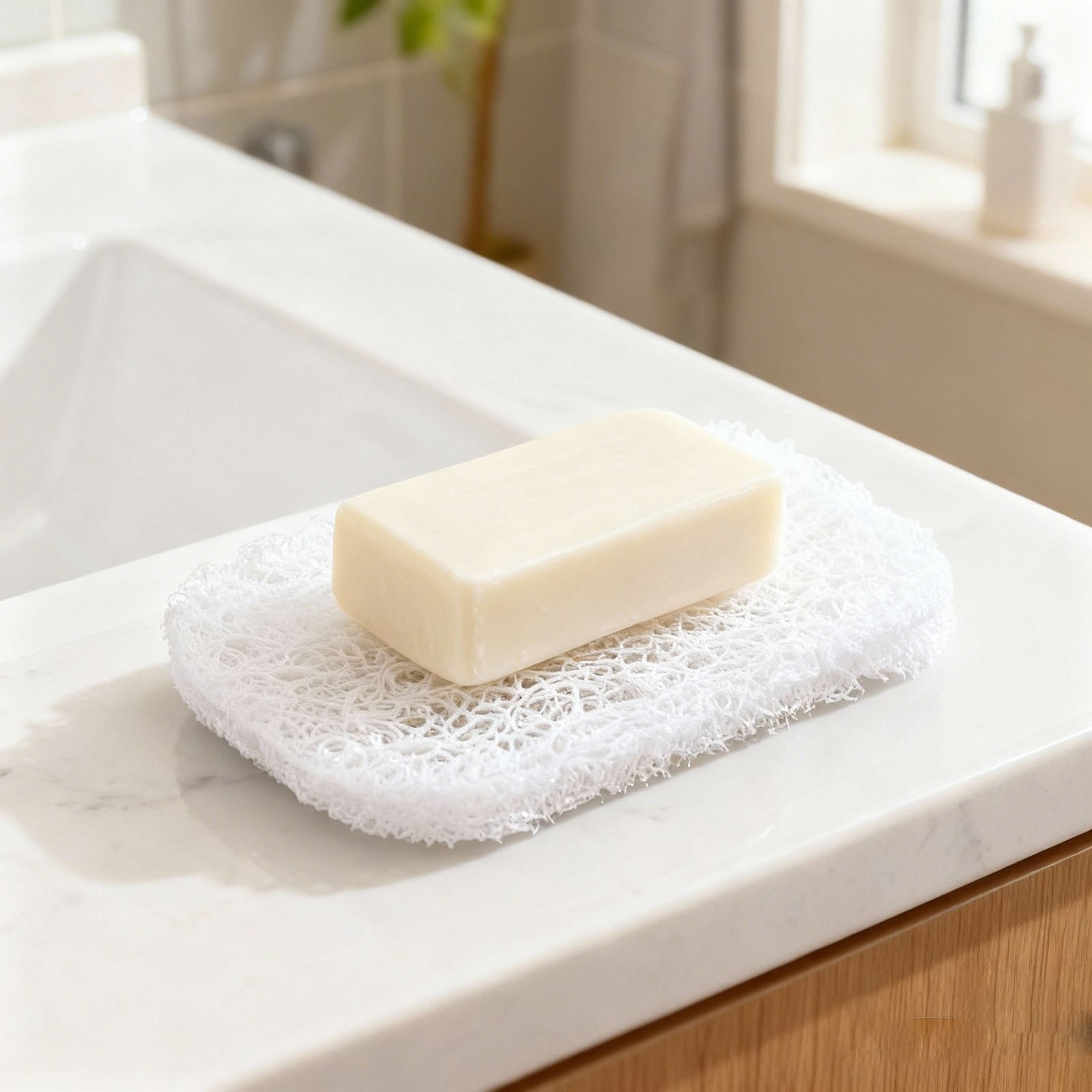 16 pcs Soap Saver Pad, Non- Bar Soap Mat Holder for Bathroom - 4.5x2.9 ...