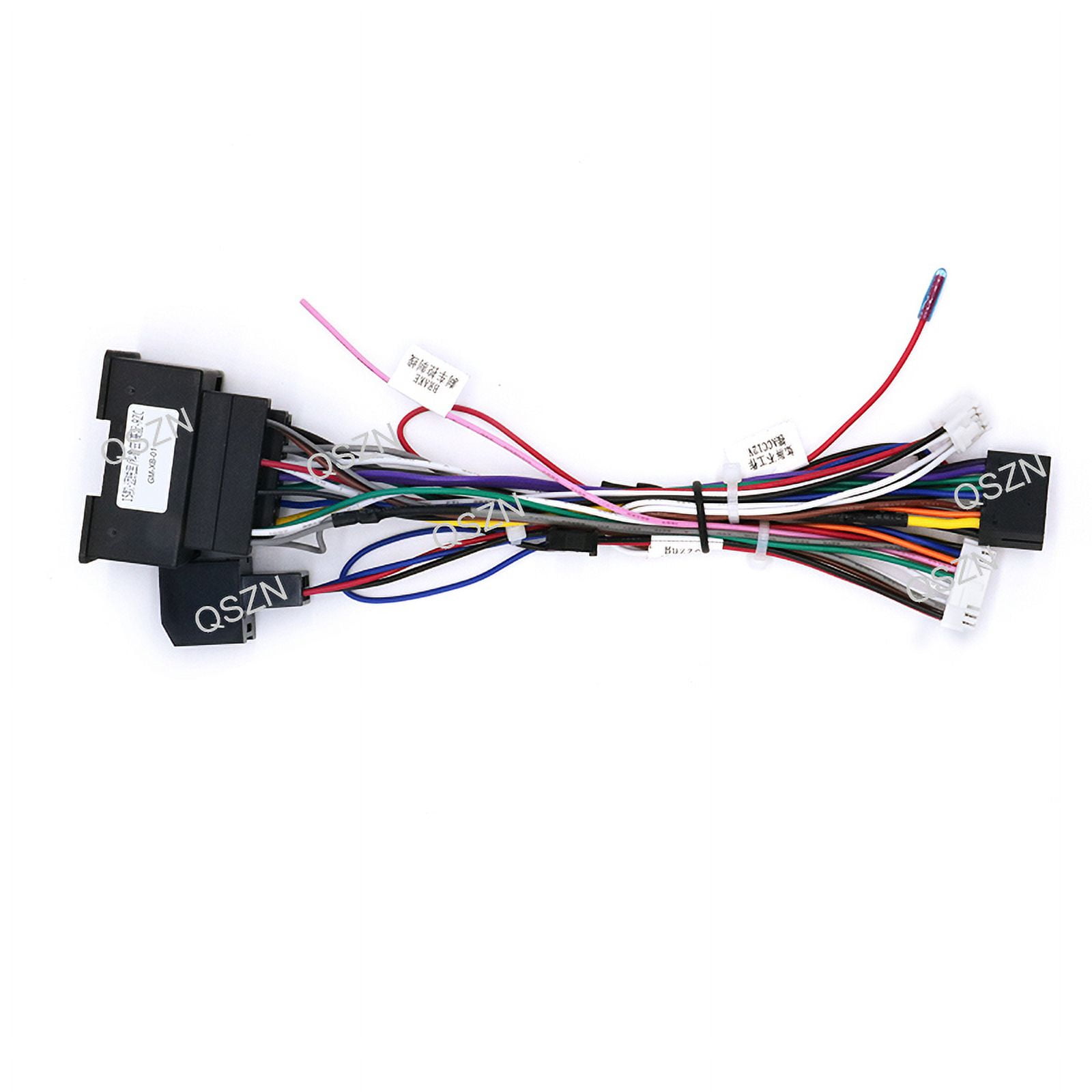 16 pin Android Wiring Harness Power Cable Adapter with Canbus Box GM-RZ ...